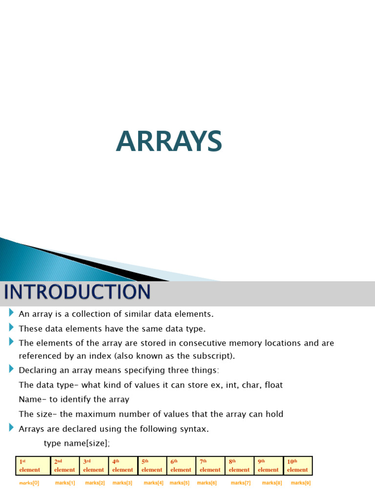 Arrays | PDF | Matrix (Mathematics) | Algorithms Arrays | PDF | Matrix (Mathematics) | Algorithms