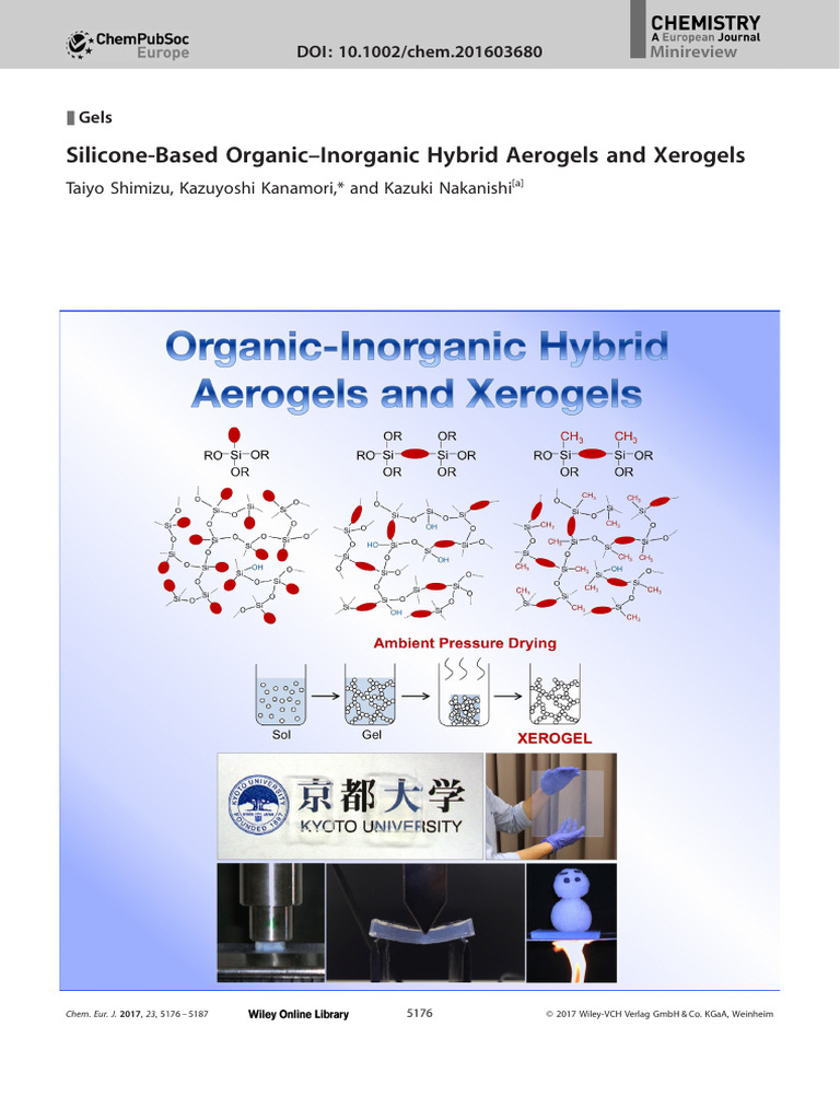 Chemistry A European J - 2017 - Shimizu - Silicone Based Organic ...