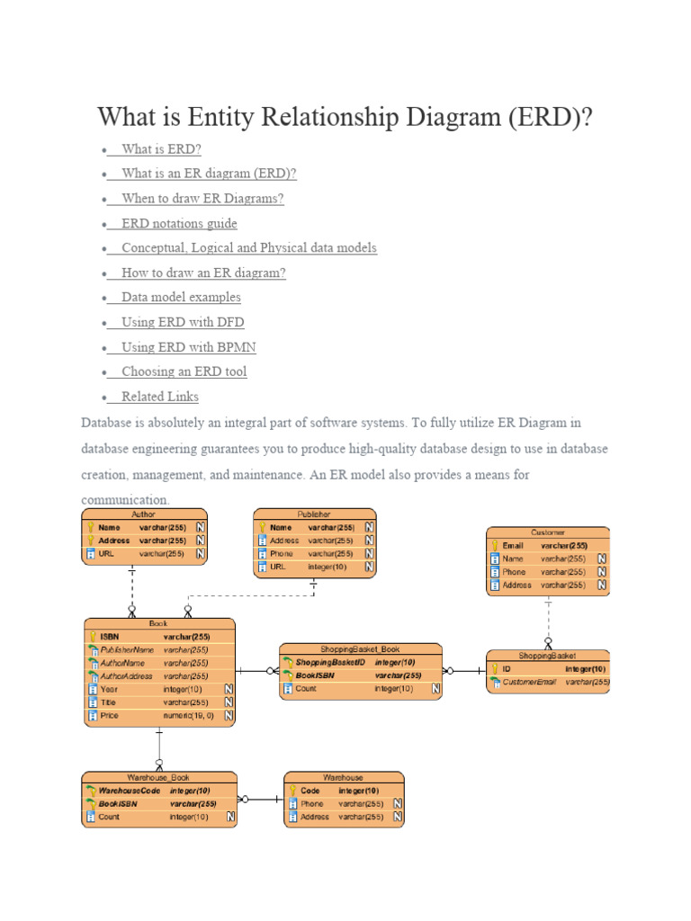 ERD Lecture | PDF | Data Model | Conceptual Model