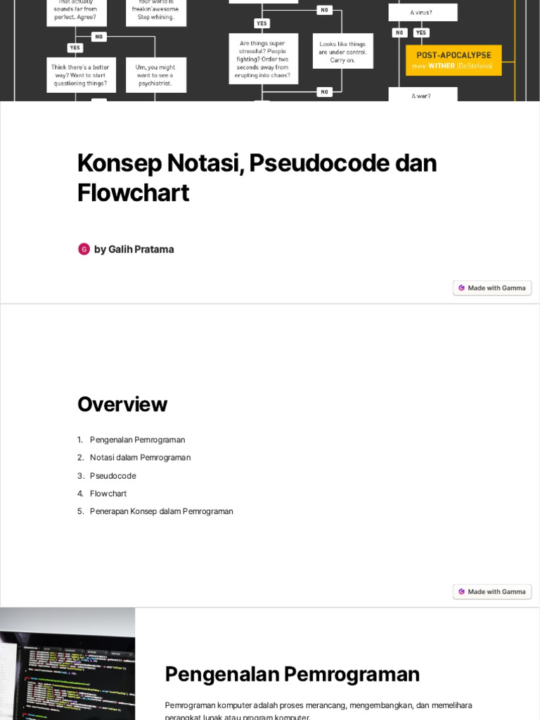 Konsep Notasi Pseudocode Dan Flowchart | PDF Konsep Notasi Pseudocode Dan Flowchart | PDF