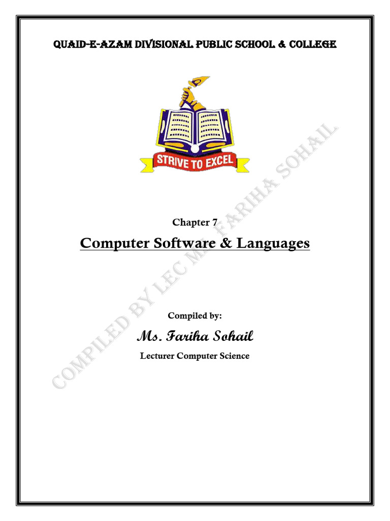 Computer Class 7th Winter Vacation HW | PDF | Computer Programming | Programming