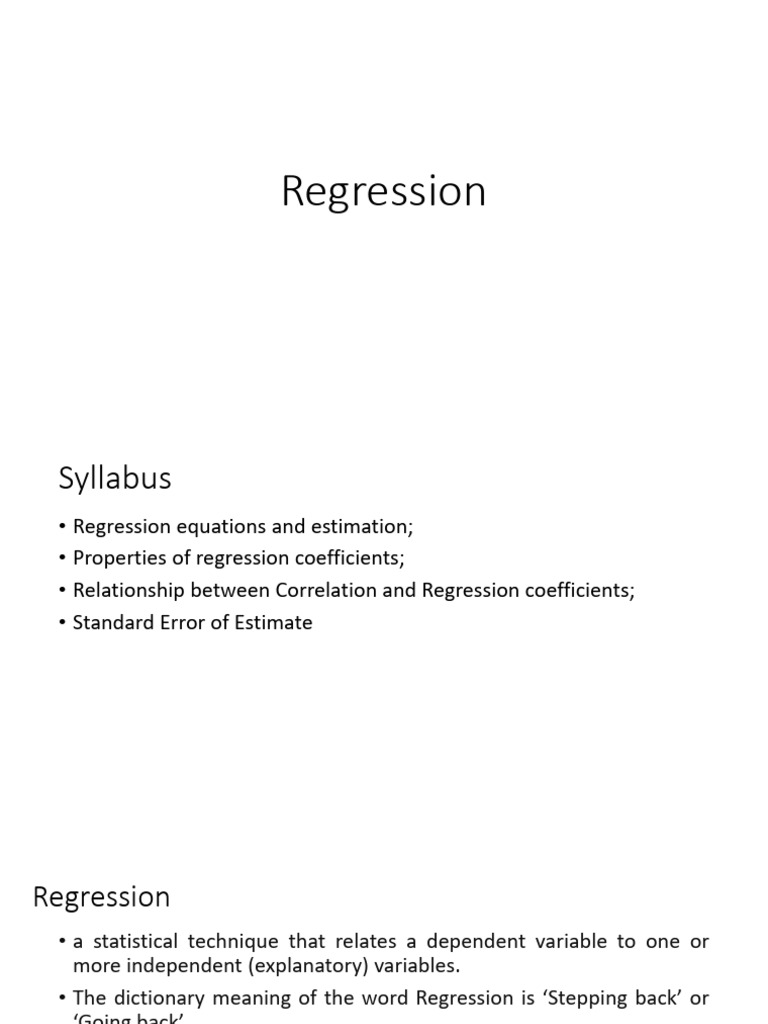 Regression (Autosaved) (Autosaved) | PDF | Linear Regression ...