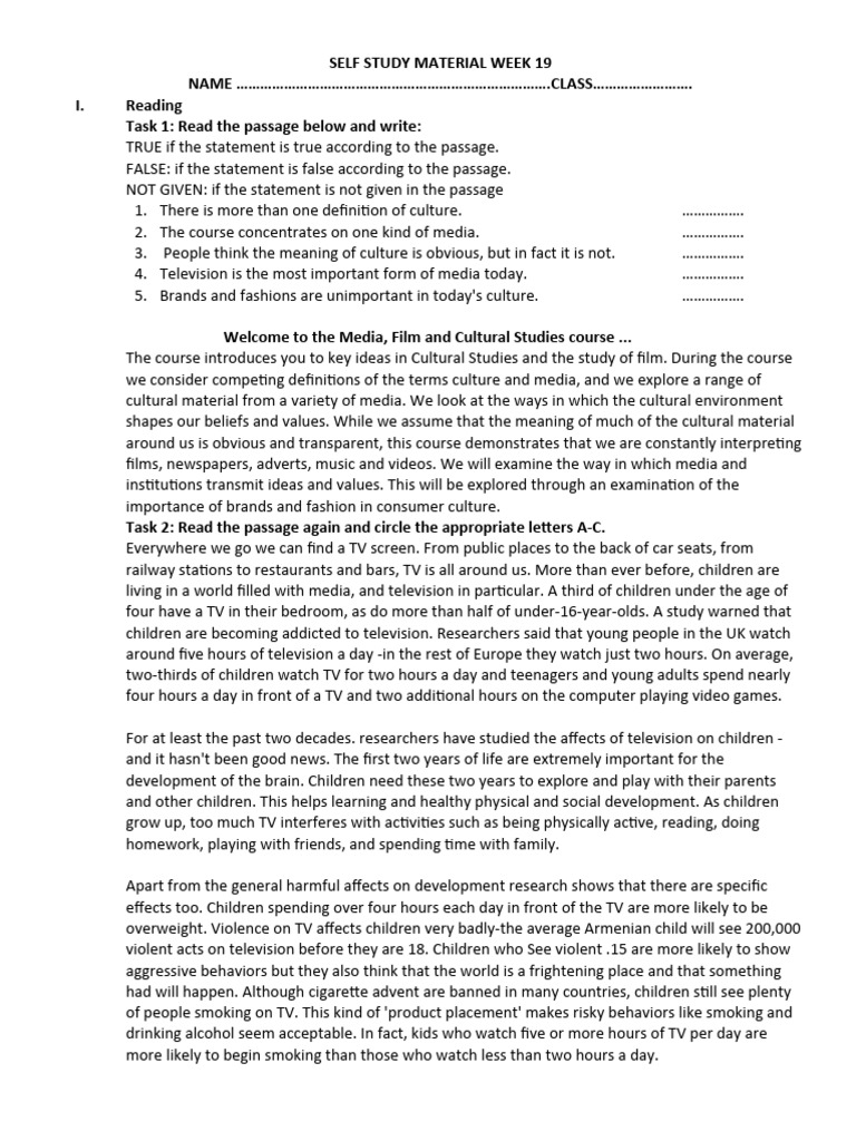 Self Study Material Week 19 | PDF | Social Psychology | Behavioural ...
