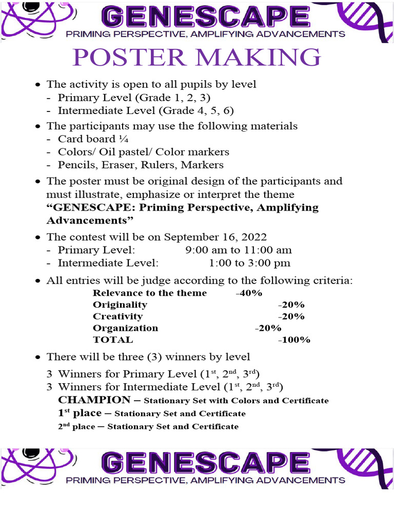 Criteria For Science Month | PDF | Mathematics | Science