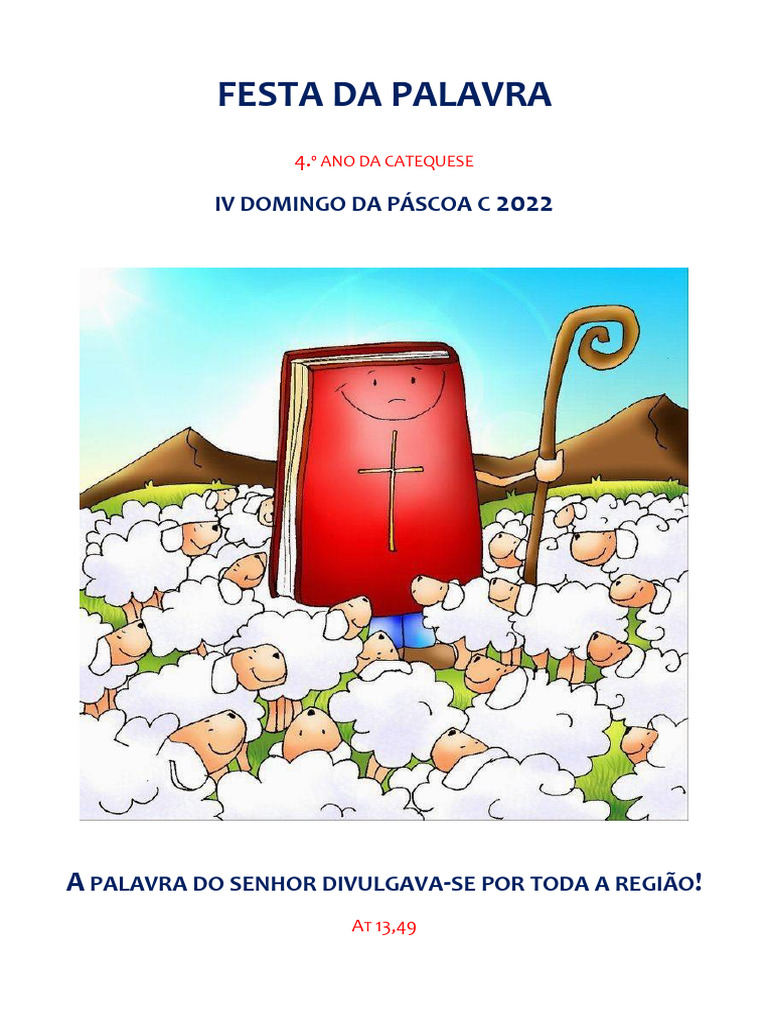 Guio - Festa Da Palavra - IV Pscoa C - 2022 - Verso - 02 - 5 - 2022 ...