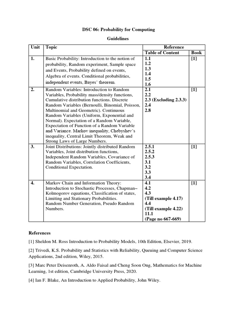 DSC 06 - Revised Guidelines | Download Free PDF | Probability Distribution | Random Variable