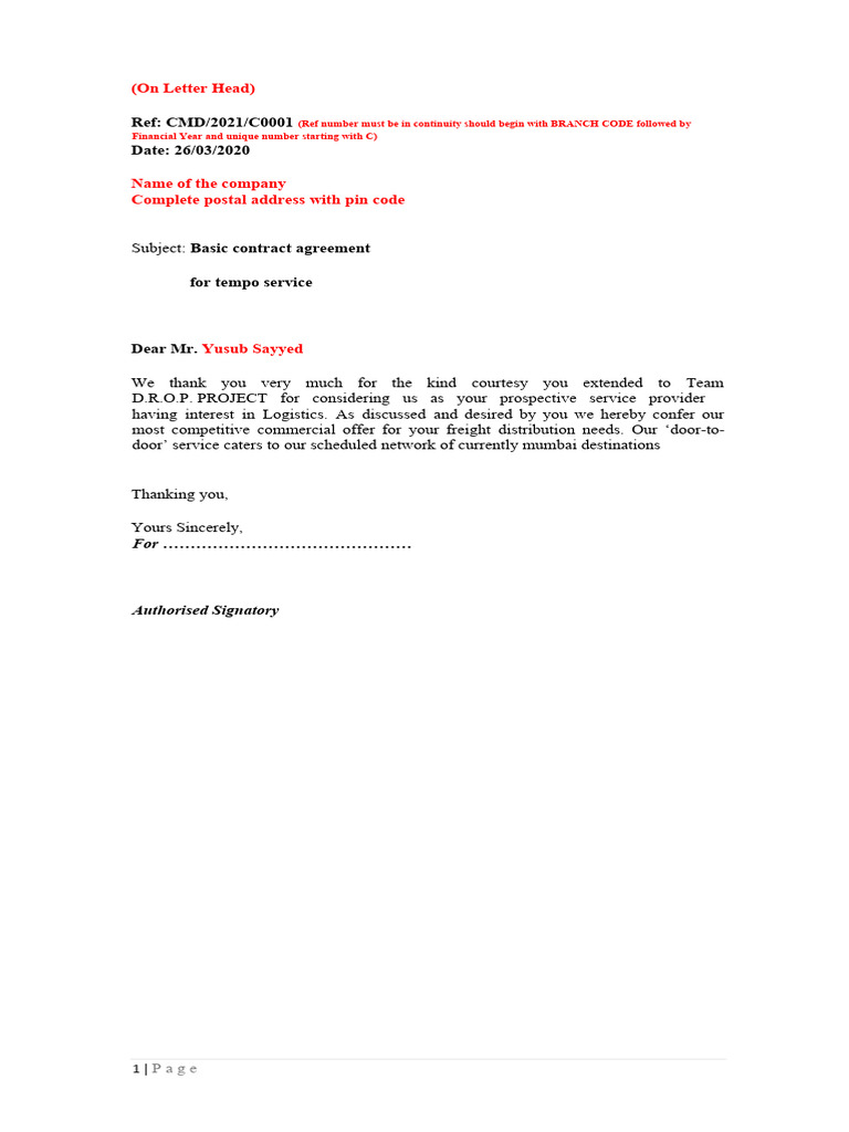 Contract | PDF | Indemnity | Breach Of Contract