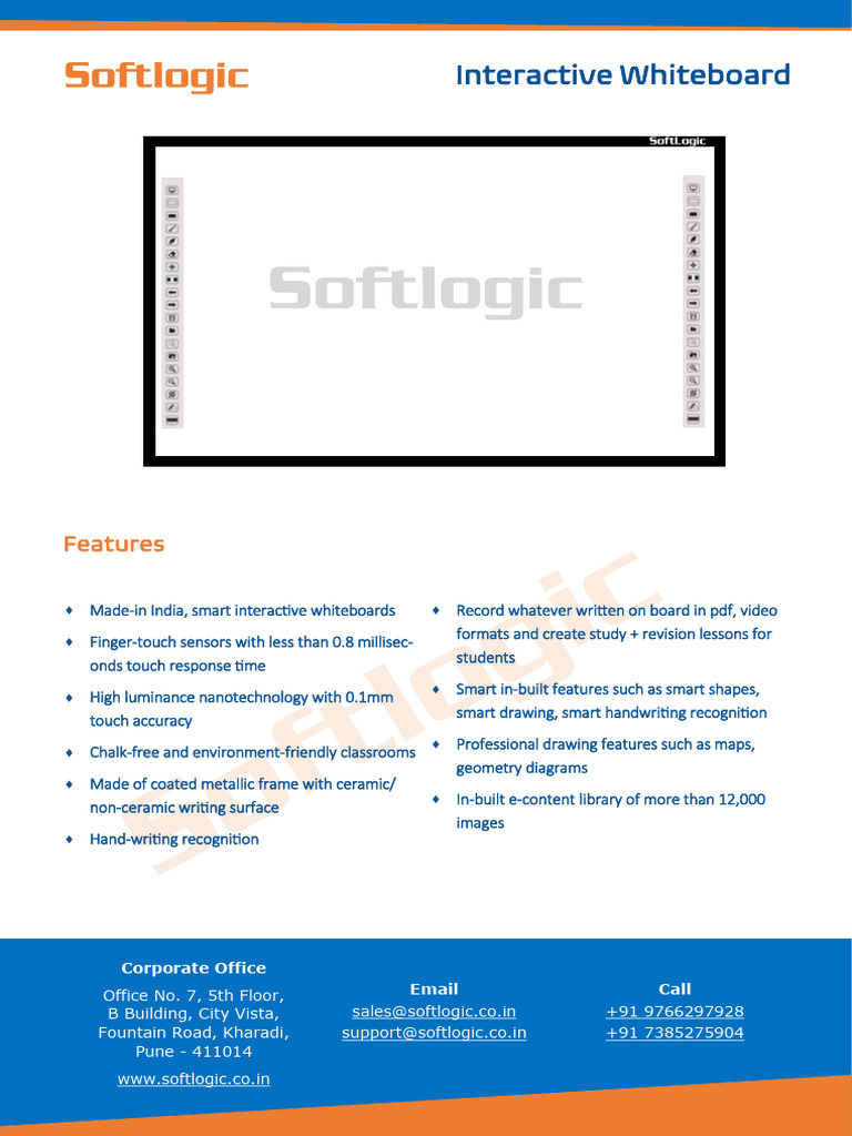 Interactive_Whiteboard_Data_Sheet | PDF | Touchscreen