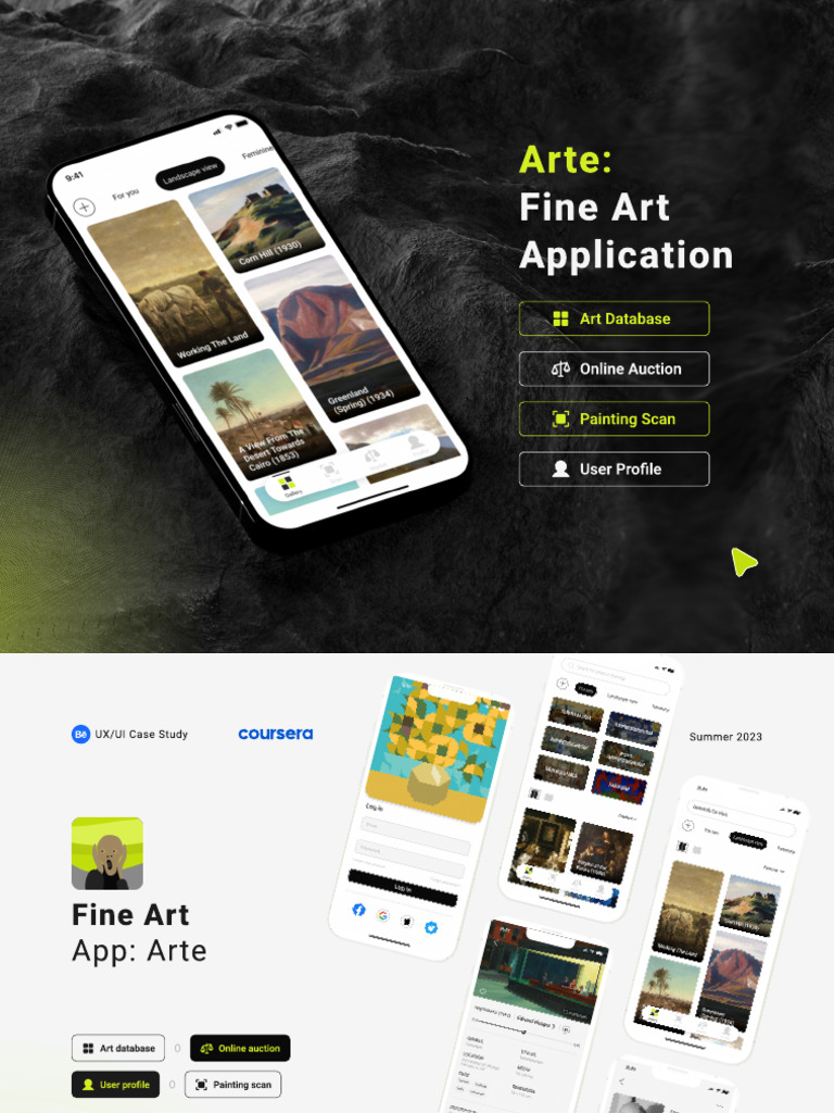 UX_UI Case Study Arte App | PDF
