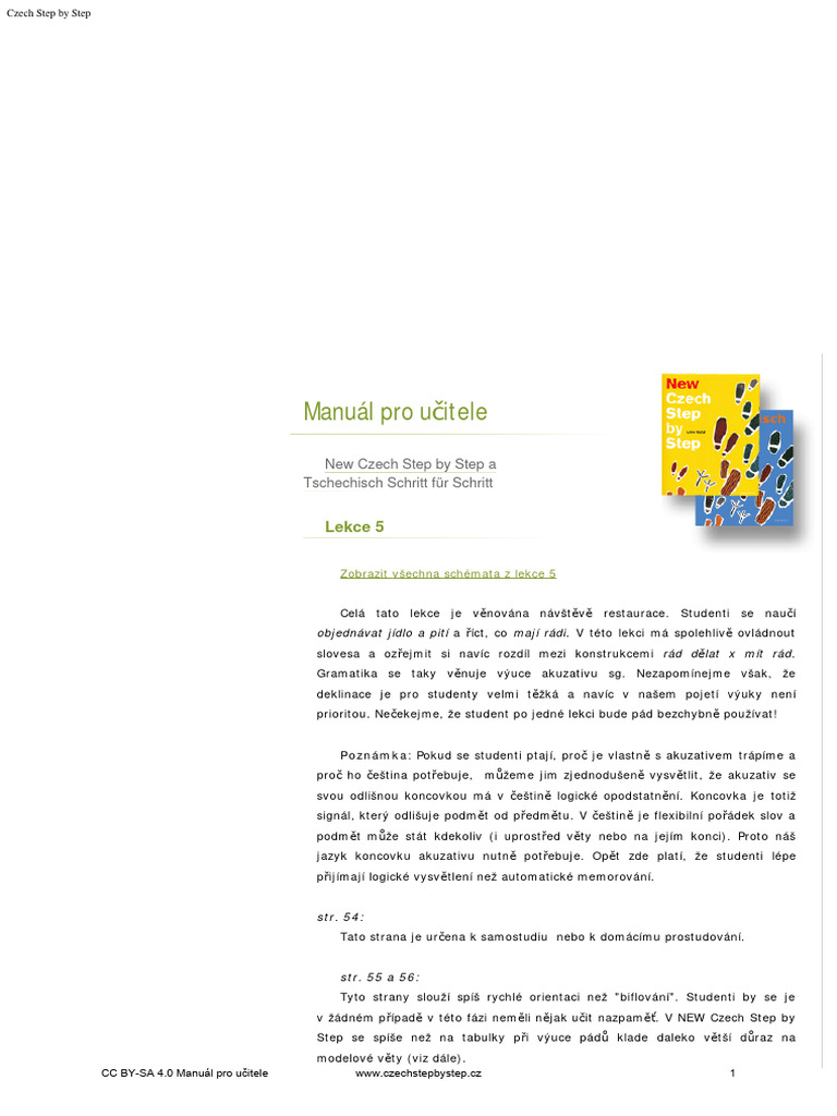 CzechStepbyStep TM 05 | PDF