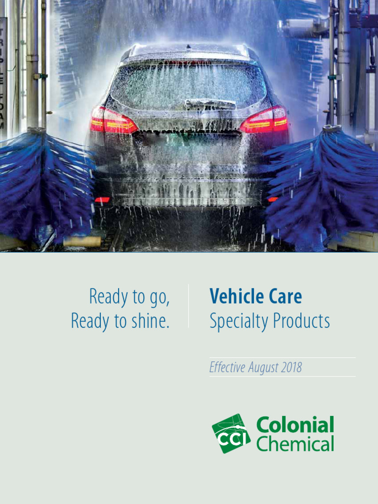 Vehicle Care Products Brochure 8 18 | PDF | Surfactant | Detergent