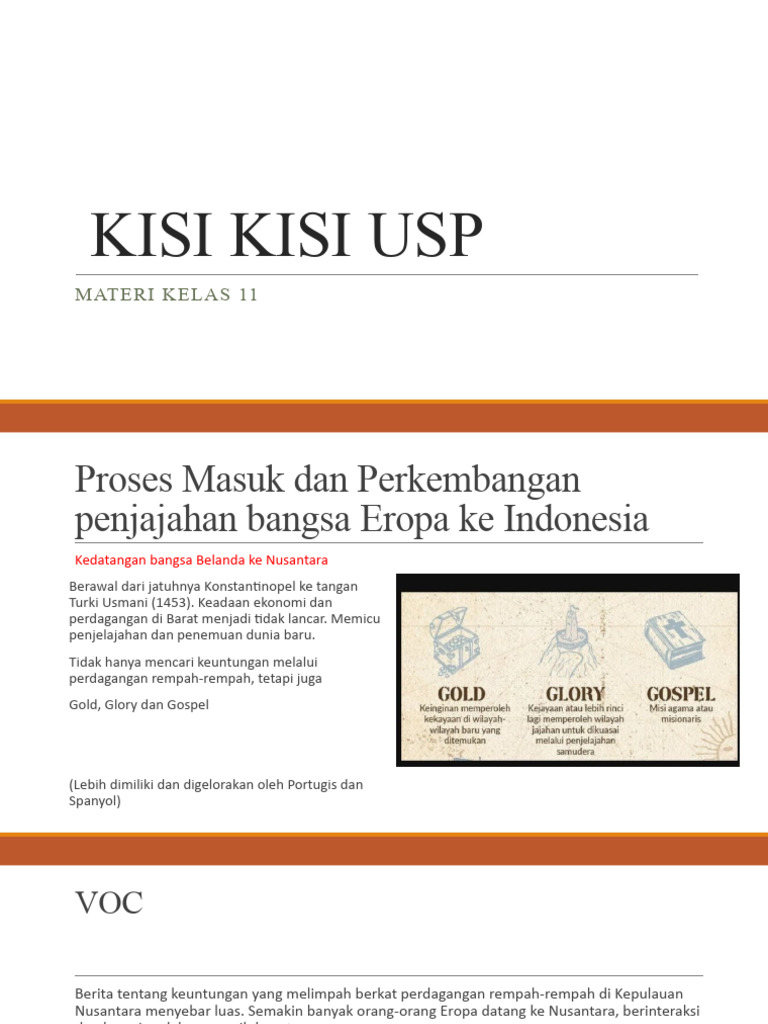 Kisi Kisi Usp Materi Kelas Xi | PDF | Perjalanan | Sejarah