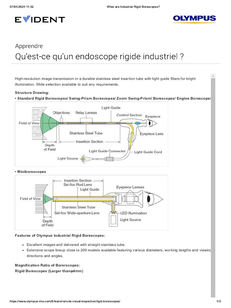 What Are Industrial Rigid Borescopes | PDF