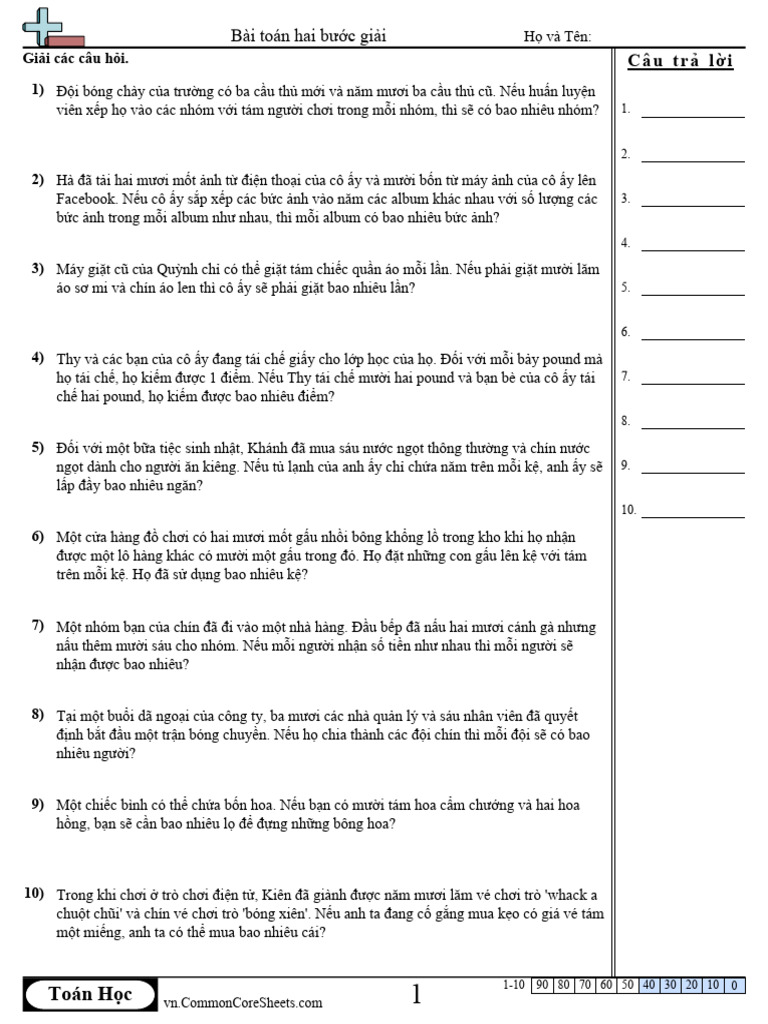 Math problem, grade 6, vietnam | PDF