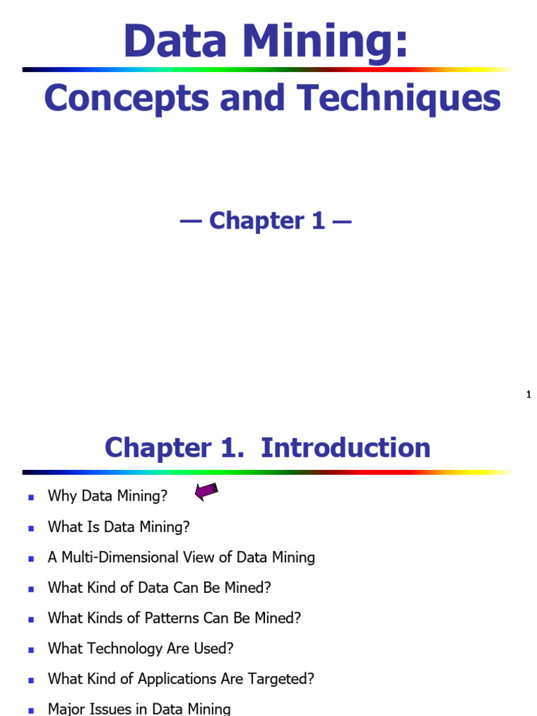 Module - 1 - DM | Download Free PDF | Data Mining | Data Warehouse
