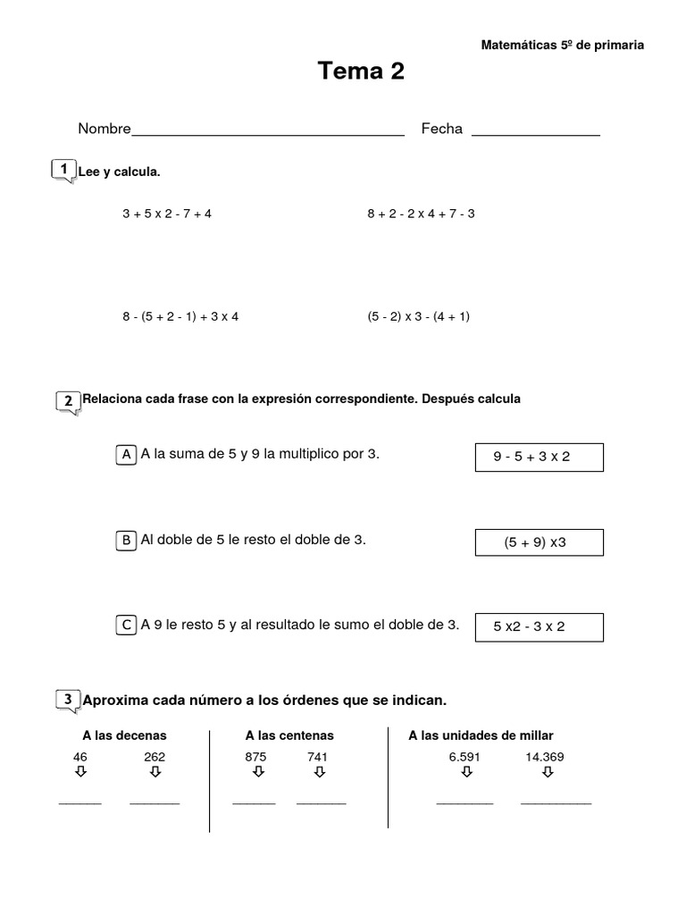 Problemas y Cálculos Matemáticos 5º | PDF | Unidades de medida | Longitud