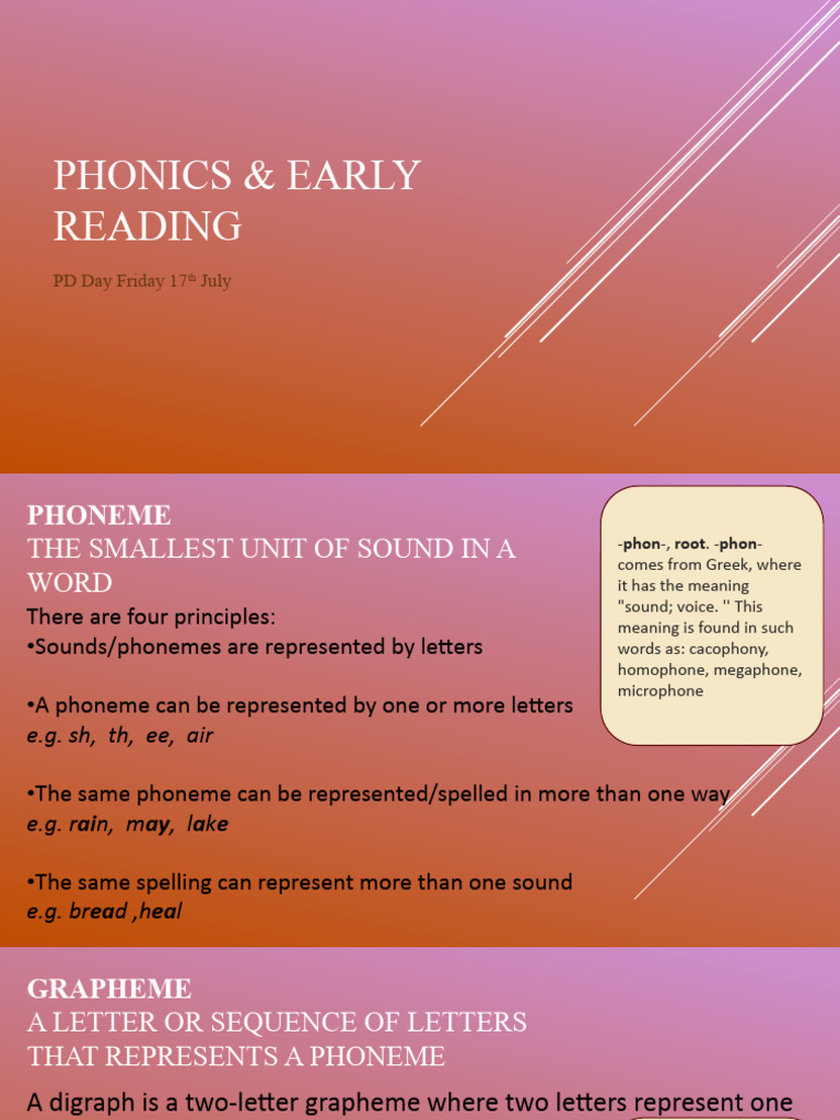 Phonics & Early Reading | PDF | Phonics | Phoneme