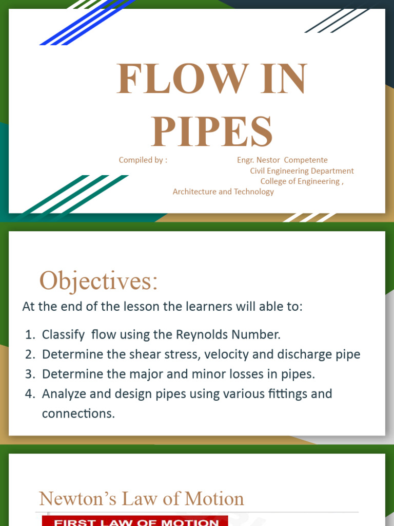 Flow-in-Pipes | PDF | Reynolds Number | Laminar Flow