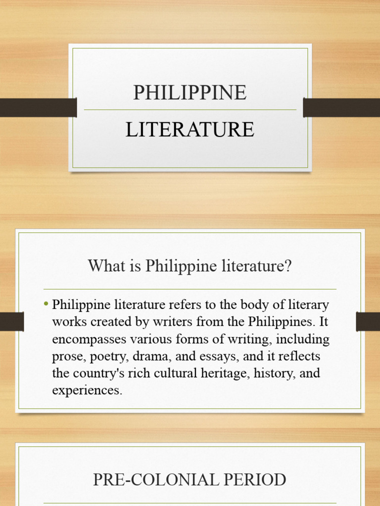 Overview of Philippine Literature | PDF | Philippines | Tagalog Language