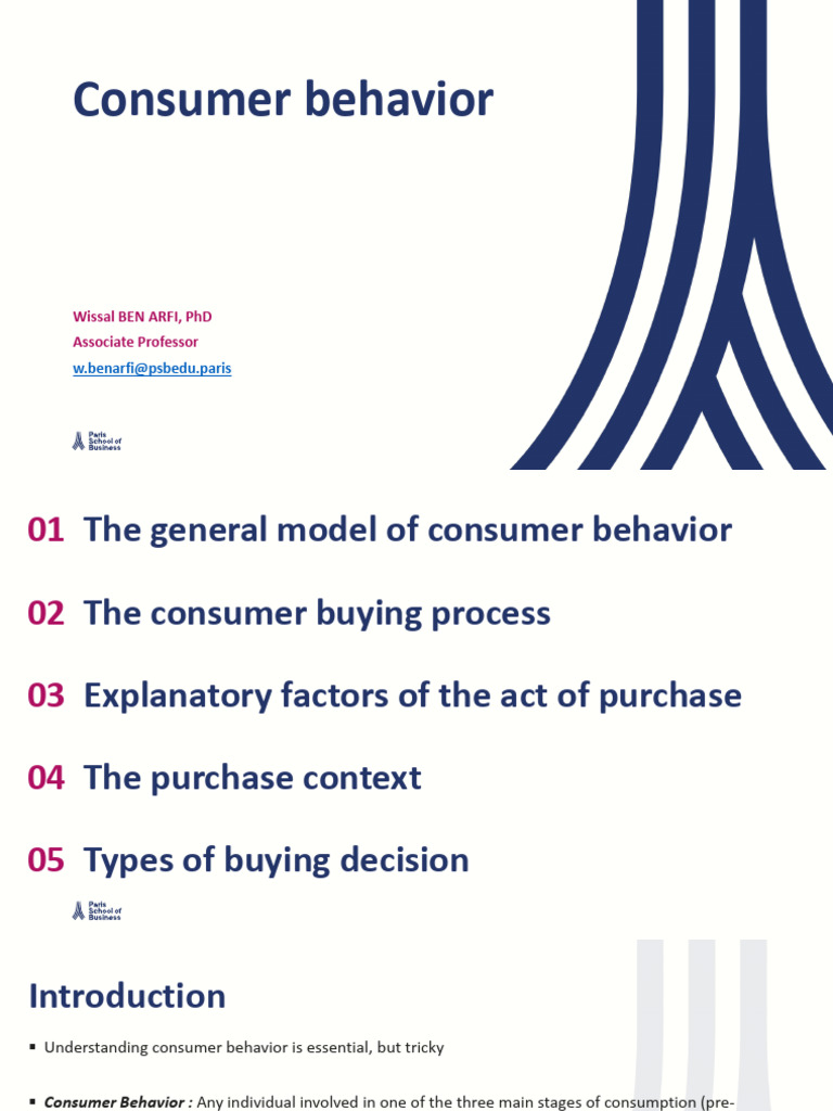 Course 3 - Consumer behavior | PDF | Consumer Behaviour | Brand