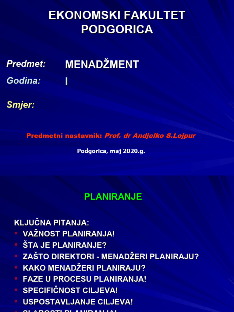 PLANIRANJE ST Maj 20 | PDF