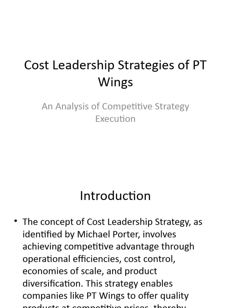PT Wings Case Study Presentation | PDF | Strategic Management ...