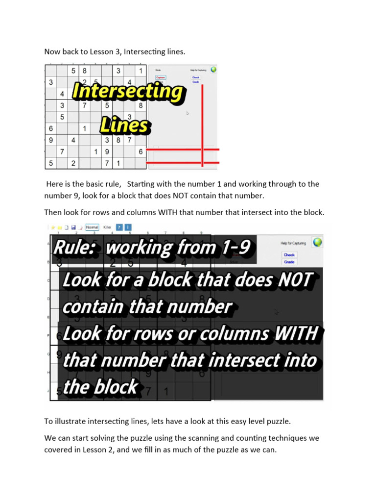 3 Using Intersecting Lines | PDF | Teaching Methods & Materials