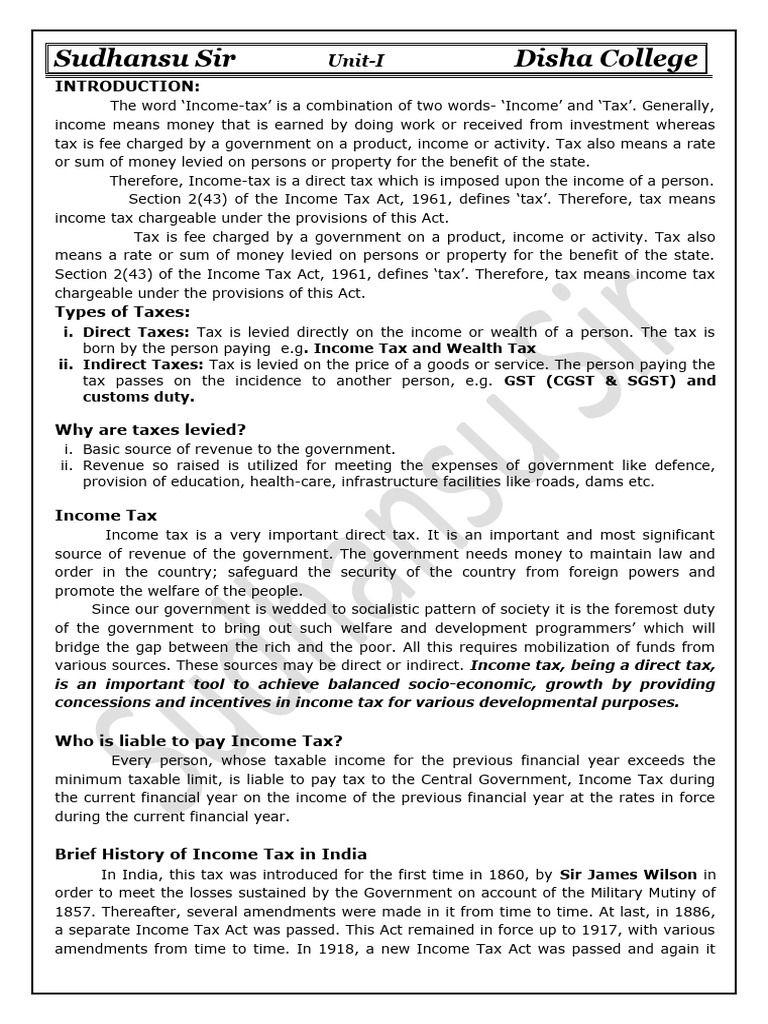 Unit-1 IT 2023-24 | PDF | Cost Of Living | Taxes