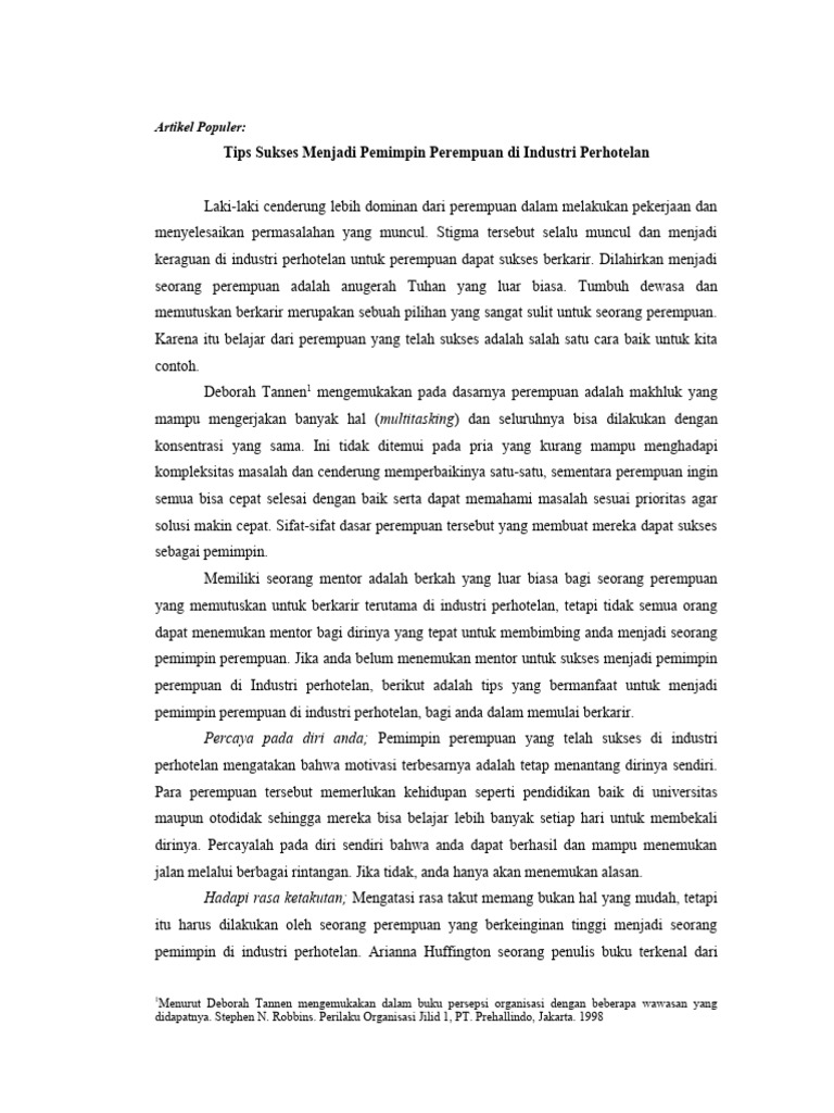 Artikel Populer Rev - 2 | PDF | Karier & Perkembangan | Bisnis