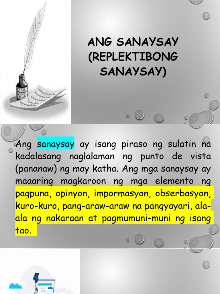 Sanaysay | PDF