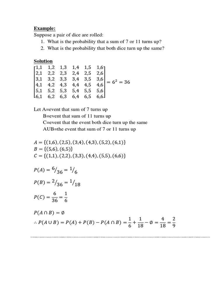 المحاضرة السادسة | PDF | Probability | Probability Theory
