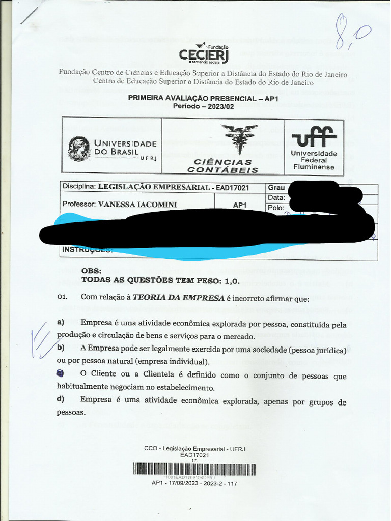 AP1 Leg Empresarial | PDF