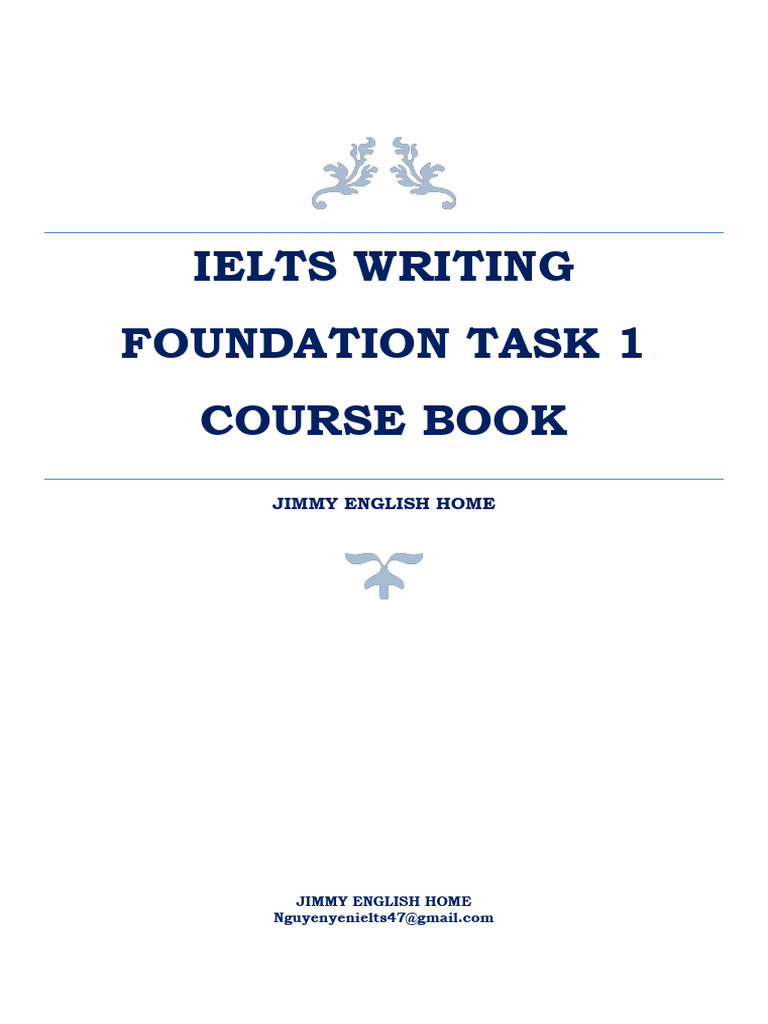 Ielts Writing Task 1 Course Book Foundation | PDF | English Language ...