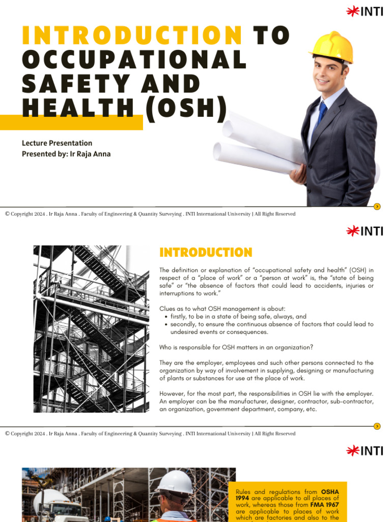 9.0 OSHA & General Duties-1 | PDF | Occupational Safety And Health ...