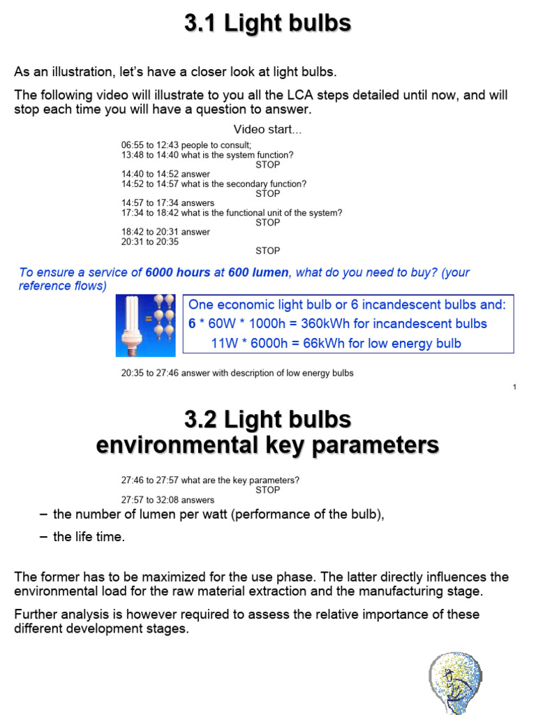 Light Bulb Example 4 Slides | PDF | Incandescent Light Bulb ...
