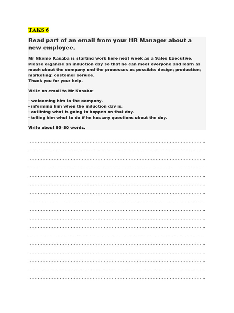 Writting TATQ5 UFM | PDF