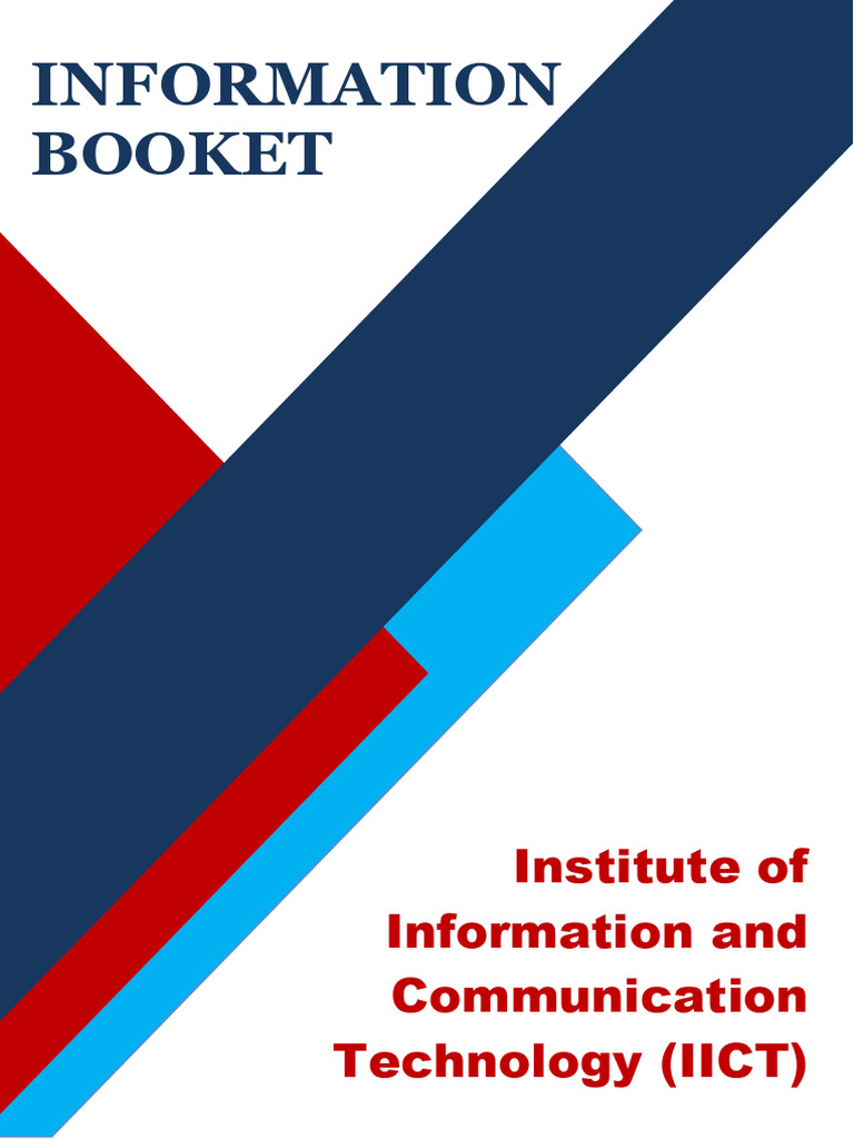 IICT Booklet 2024 | PDF | Information Technology | Computer Network