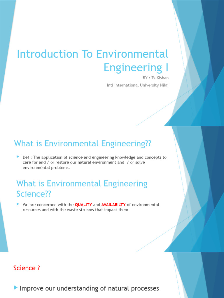 Introduction To Environmental Engineering I STD Ver | PDF | Sustainable Development | Sustainability