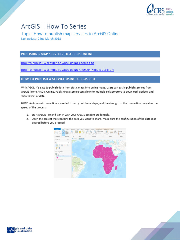 ArcGIS Online: Map Service Publishing | PDF | Arc Gis | Application Software