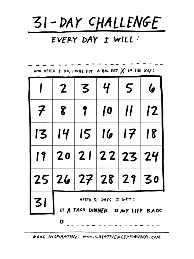 31 Day Challenge | PDF