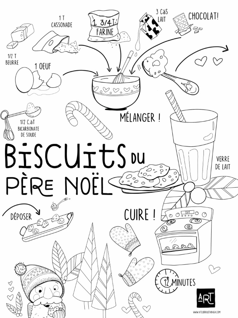 ART-Noël Recette de Biscuits À Colorier | PDF