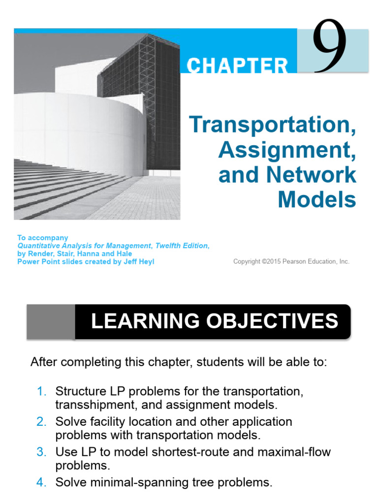 QAM Chapter09 Transportation Assignment and Network Models | PDF | Computer Science ...
