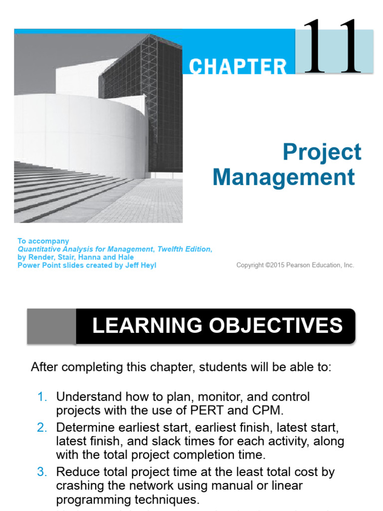 QAM Chapter11 Project Management | PDF | Variance | Normal Distribution