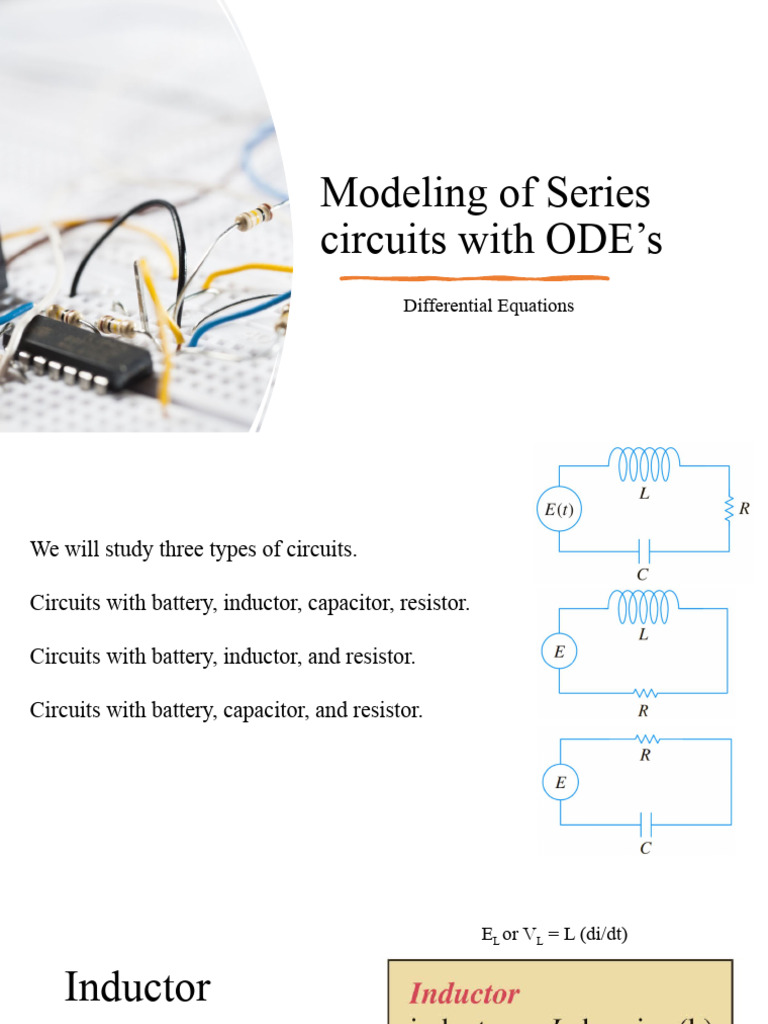 Series Circuit Modeling with ODEs | PDF | Electrical Network | Inductor