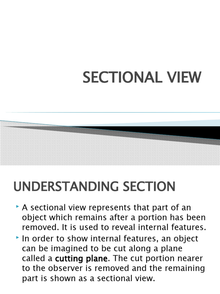 Understanding Sectional Views in Drawing | PDF | Home & Garden | Computers