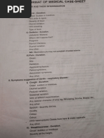 Medical Case Sheet: Symptom Assessment | PDF | Blood Plasma | Pulse