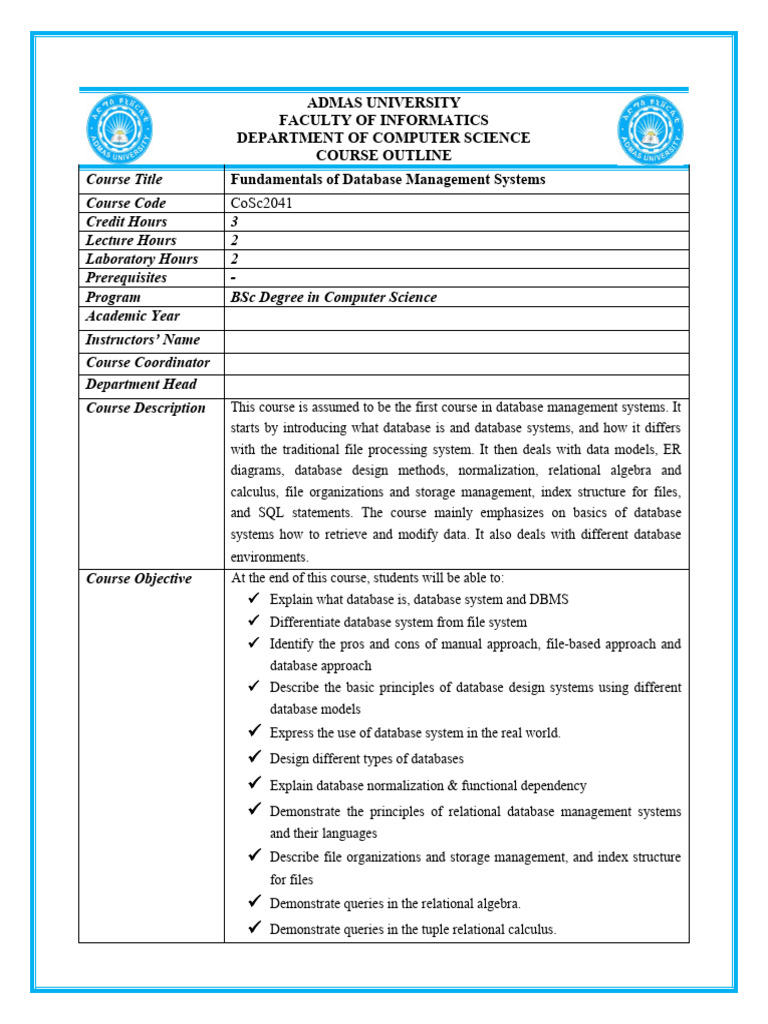 FDMS | PDF | Relational Database | Databases
