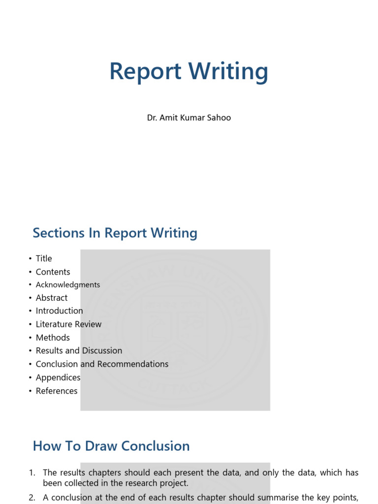Unit-IV Report Writing | PDF | Digital Object Identifier | Apa Style