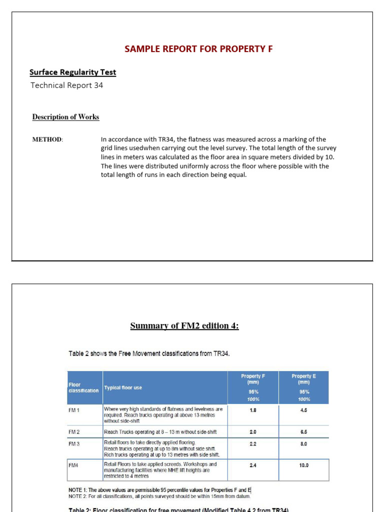 Sample Report For Property F | PDF | Surveying
