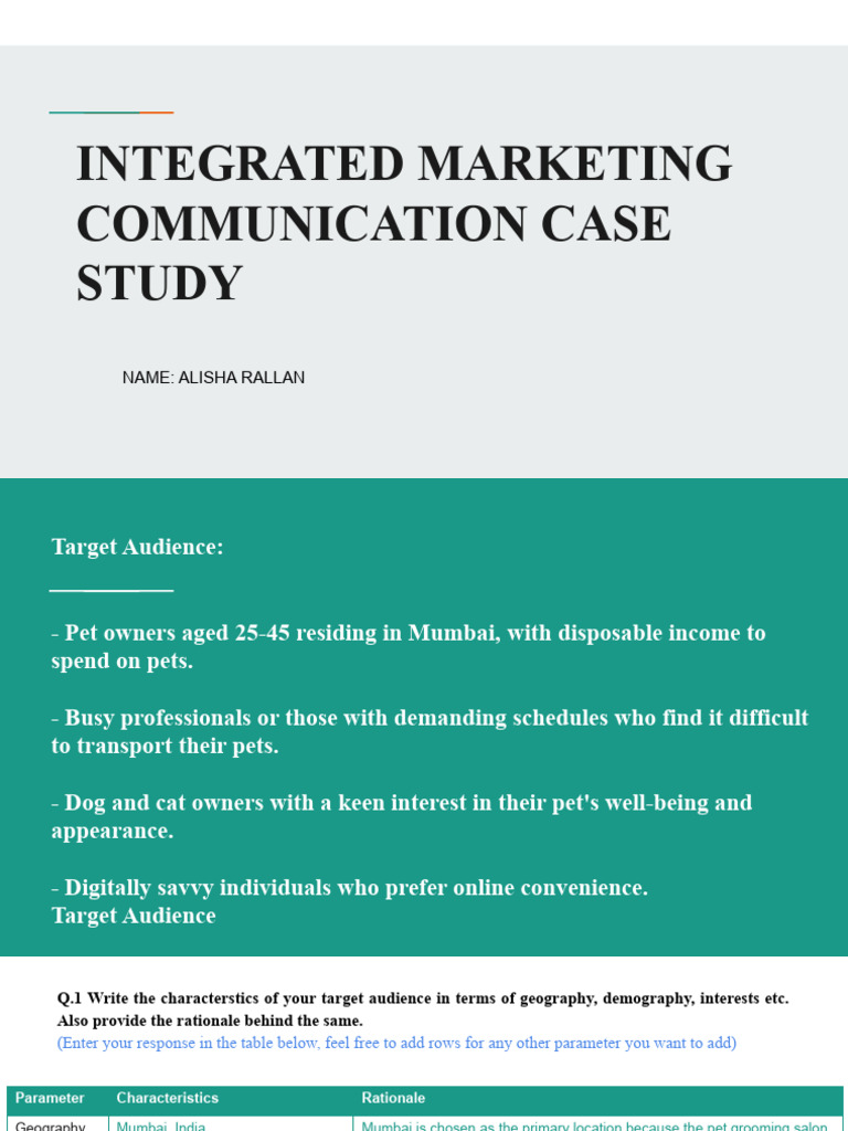 Case+Study Imc m1+Alisha Rallan | PDF | Digital Marketing | Marketing